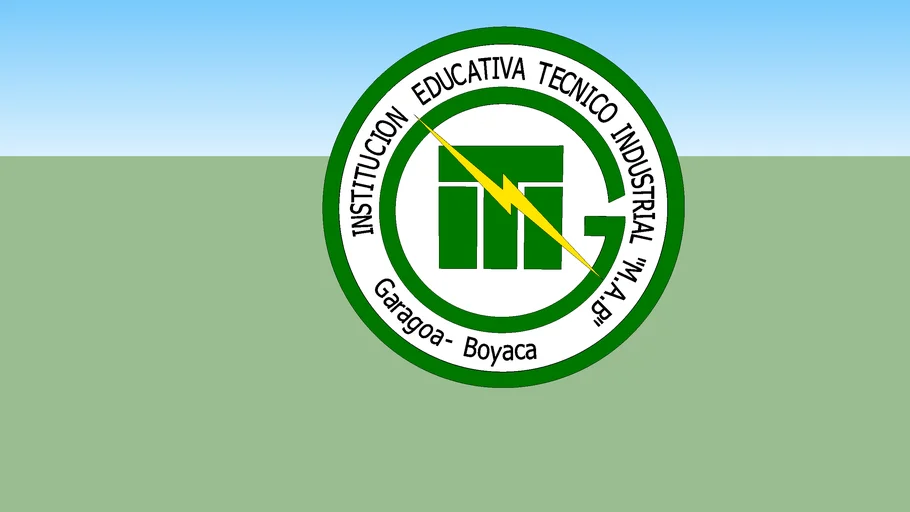 escudo institucion educativa tecnico industrial garagoa | 3D Warehouse