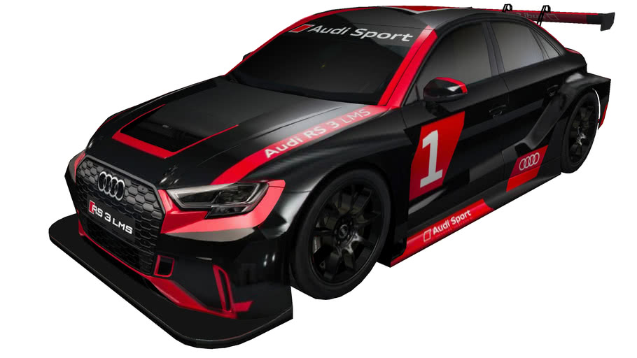 Audi RS3 LMS (low poly) | 3D Warehouse
