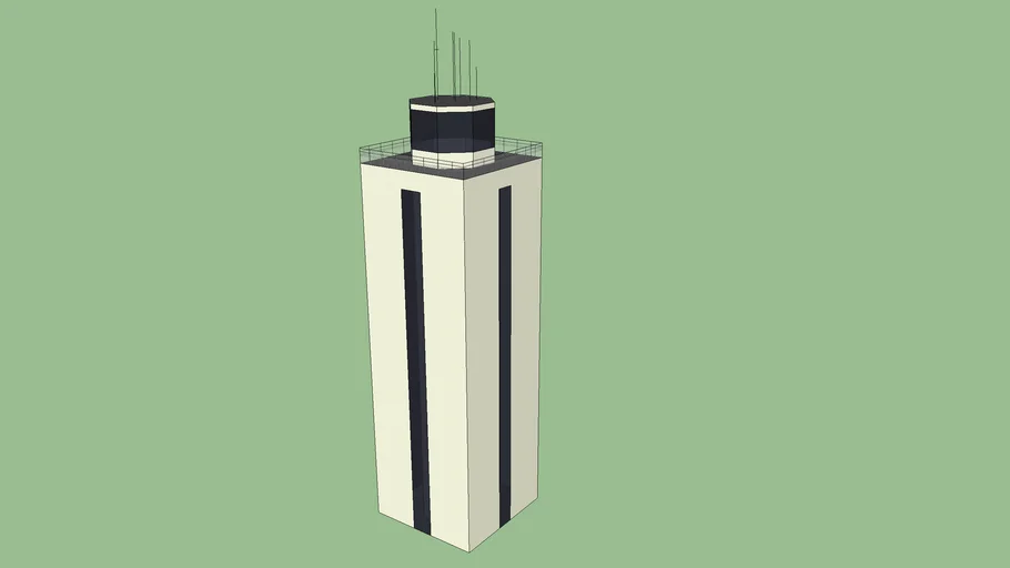 Continental Island Airfield Air traffic Control Tower | 3D Warehouse