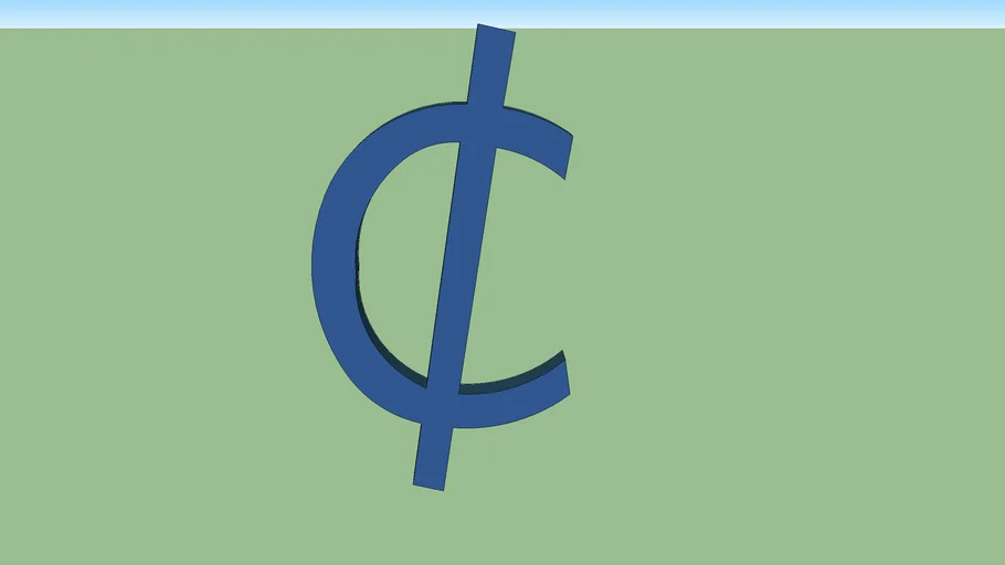 Cent symbol | 3D Warehouse