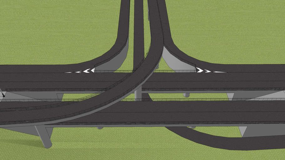 Cruce a desnivel | 3D Warehouse