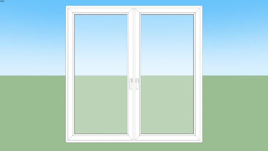 Plactic window 1500 x 1500 mm | 3D Warehouse