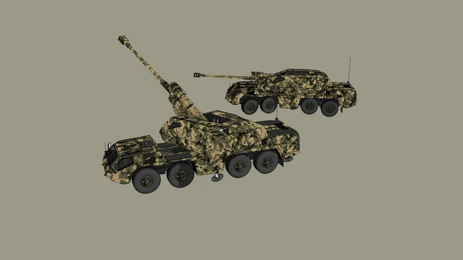 GREEK+ARMY+AEGEAN DEFFENCE+DIVISION+8X8+155+ARTILLERY | 3D Warehouse