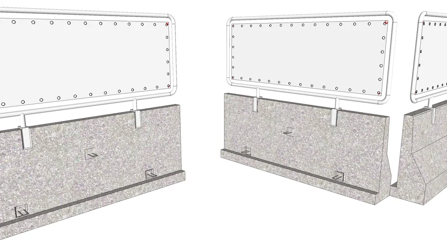 Precast Safety Barrier | 3D Warehouse