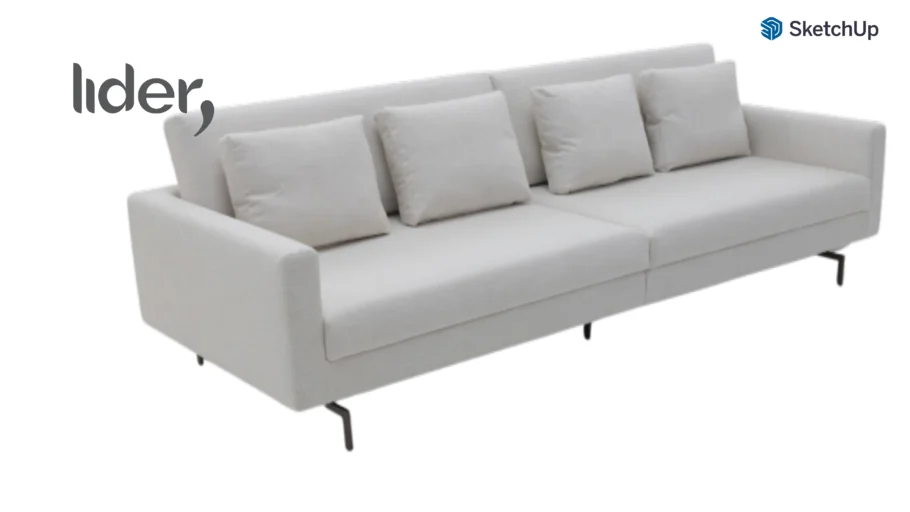 Sofá Mark Metal - Lider | 3D Warehouse