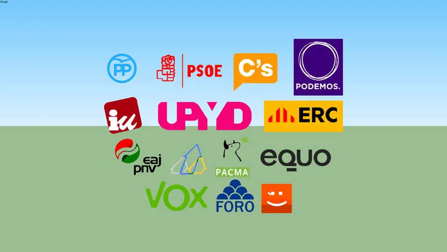 Logotipos de los partidos politicos españoles (I) | 3D Warehouse