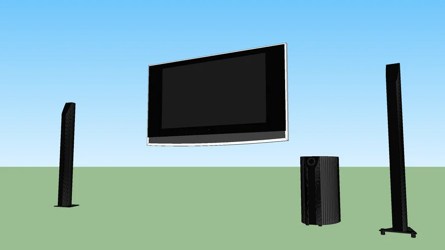 Black_TV_Set | 3D Warehouse