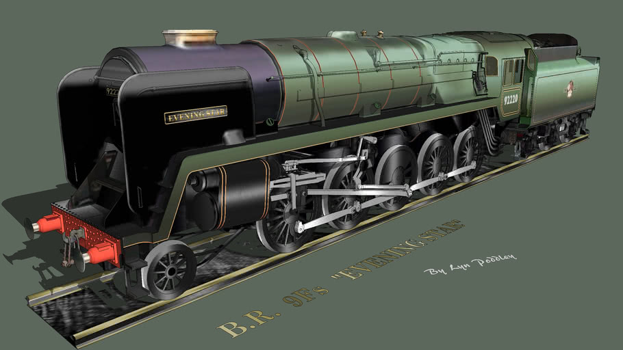 '- Locomotives - by Mylyn 'EVENING STAR'... 9Fs... '92220'... | 3D ...