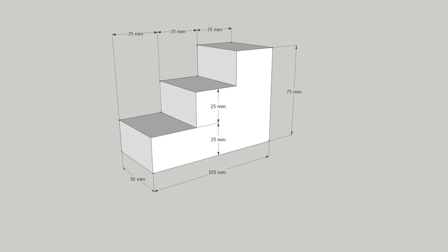 Corey's Stepped Block | 3D Warehouse