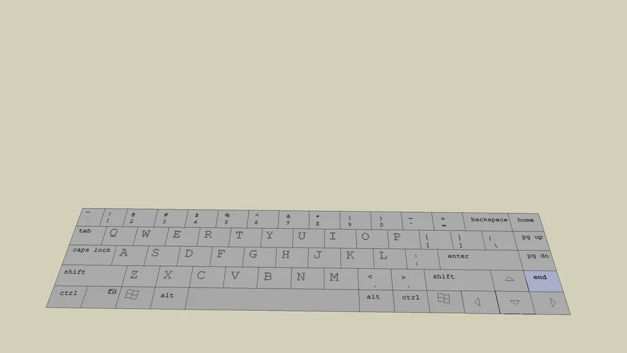 Qwerty Keyboard | 3D Warehouse