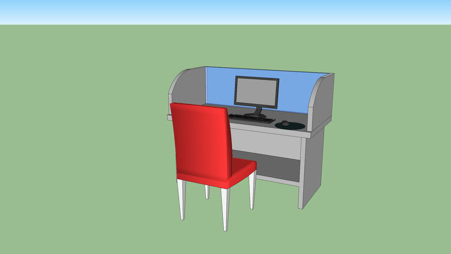 meja laboratorium bahasa | 3D Warehouse