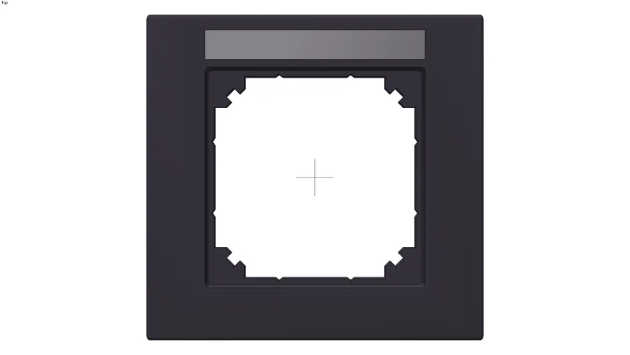 M-Plan frame, 1-gang, with labelling option, anthracite | 3D Warehouse