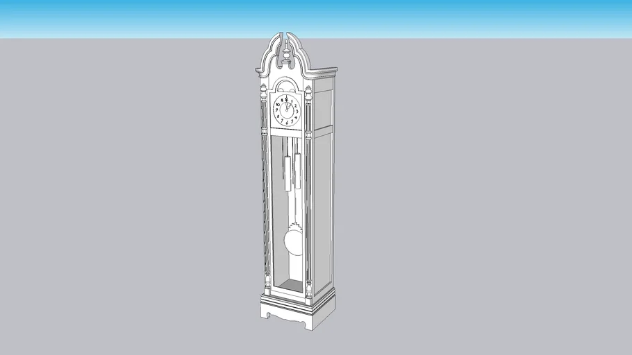 Grand Father Clock as modeled live | 3D Warehouse