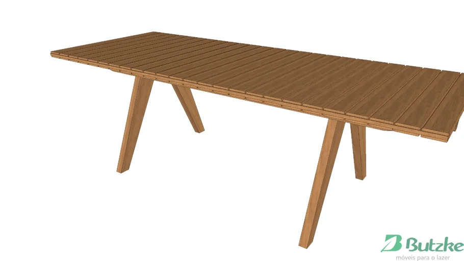 Mesa de Jantar Maresias - 240x95 | 3D Warehouse