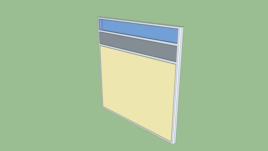 Modular cubicle (side) | 3D Warehouse