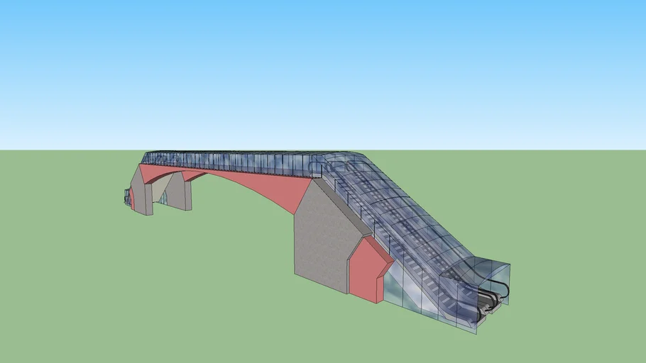 Pedestrian bridge | 3D Warehouse