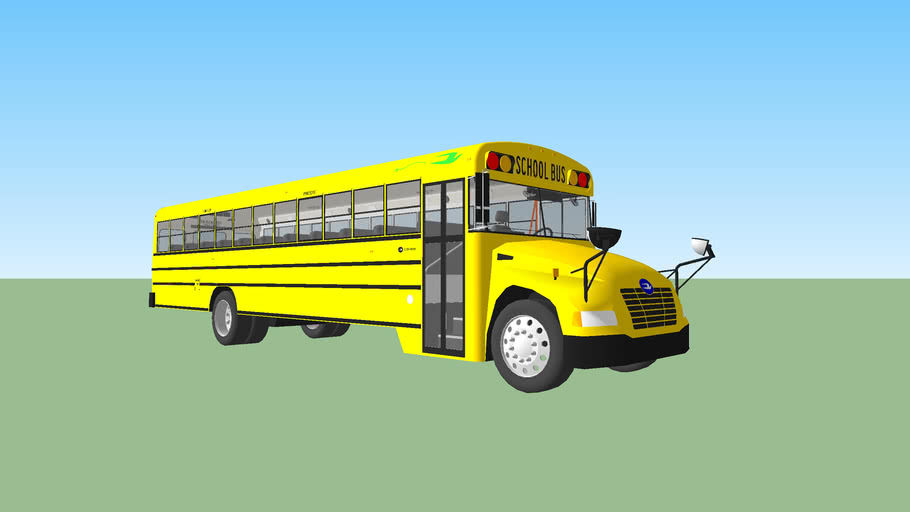 2020 Blue Bird Vision Electric School Bus | 3D Warehouse