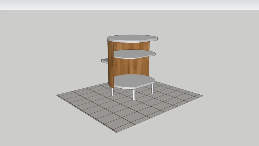 POS cash register table | 3D Warehouse