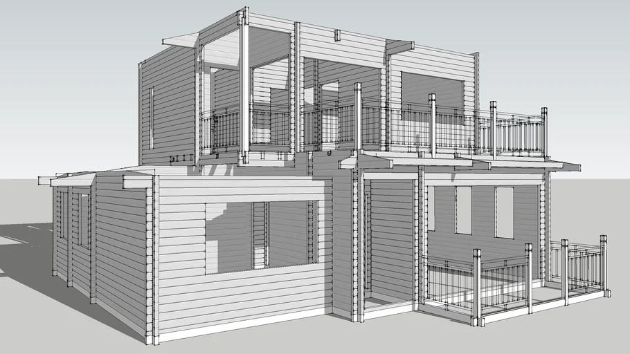 TIMBER BLOCK HOUSE | 3D Warehouse