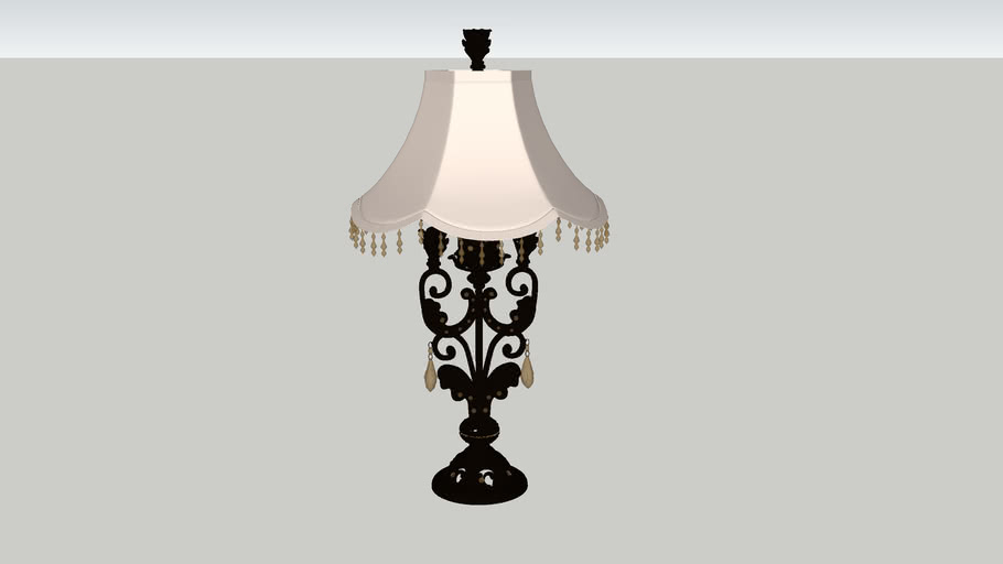 classic lamp on table | 3D Warehouse