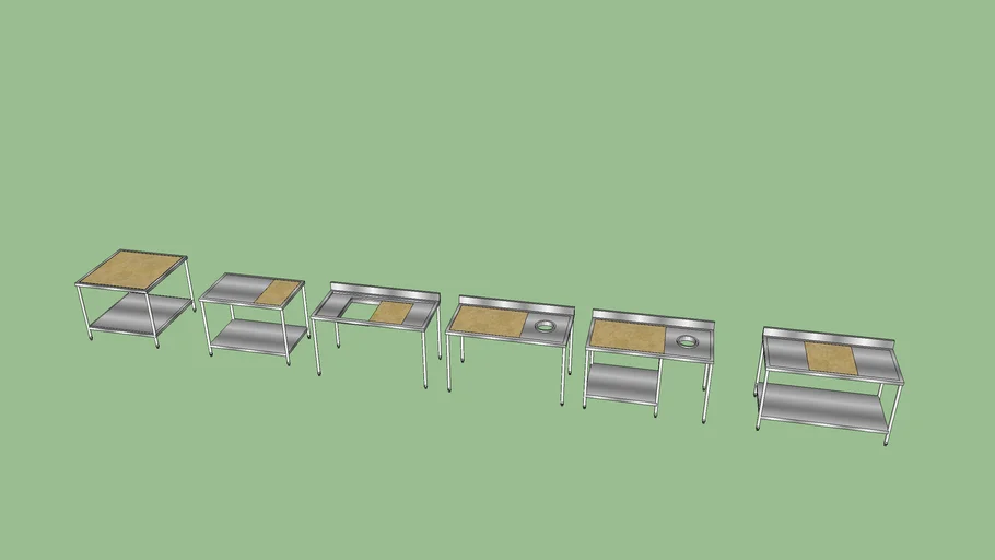 meja butcher | 3D Warehouse