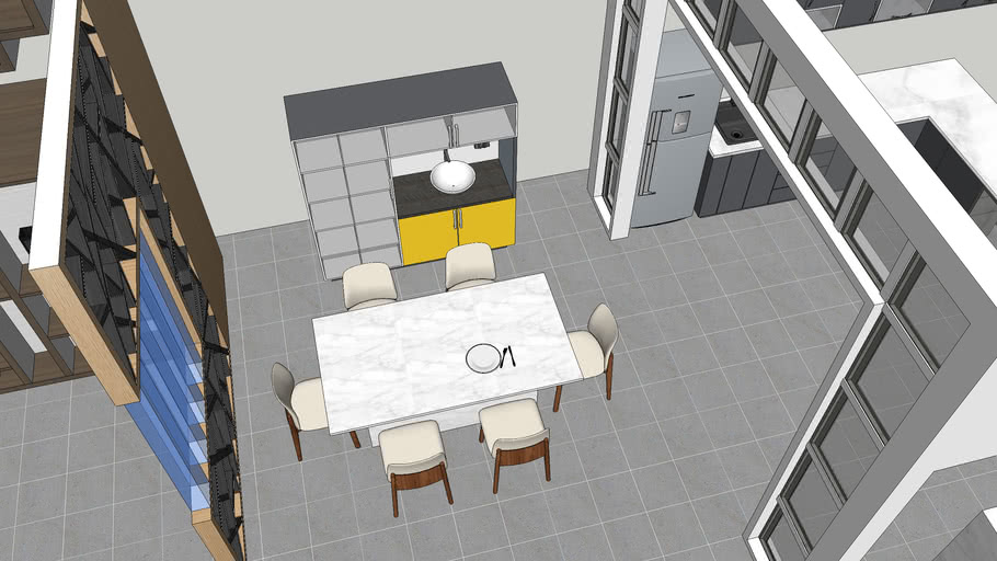 crockery unit | 3D Warehouse