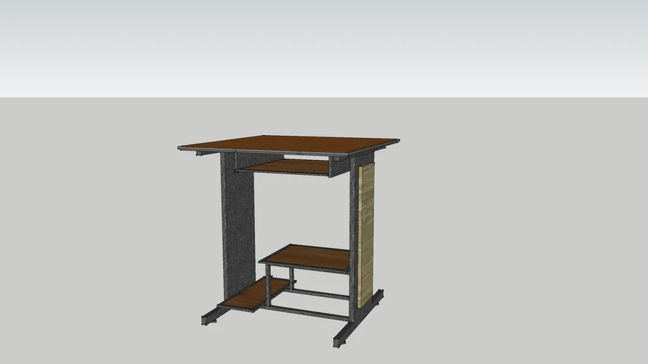 Computer & Study Table | 3D Warehouse
