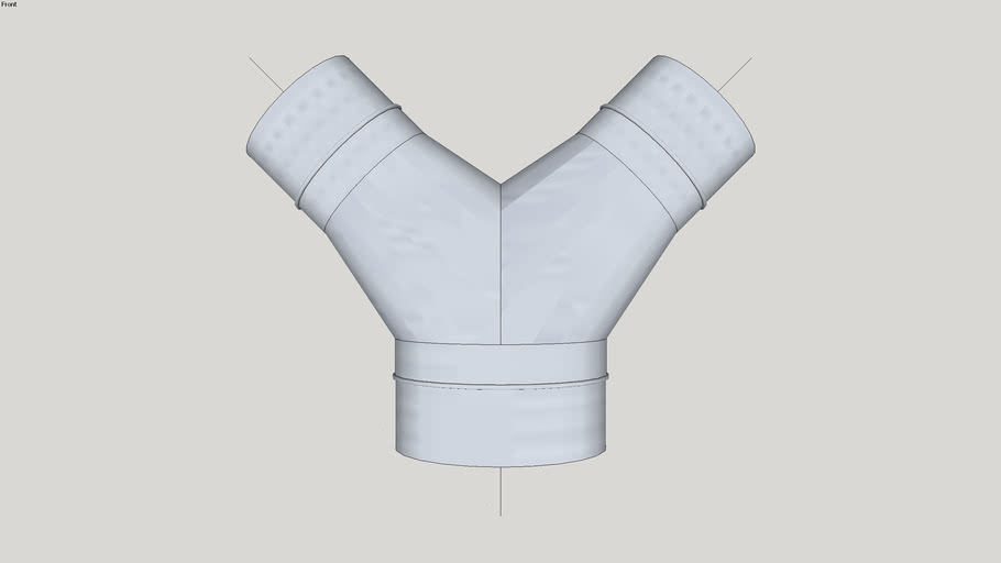 Y-Branch Short 4in on 6in | 3D Warehouse