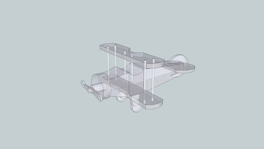 Toy Biplane | 3D Warehouse