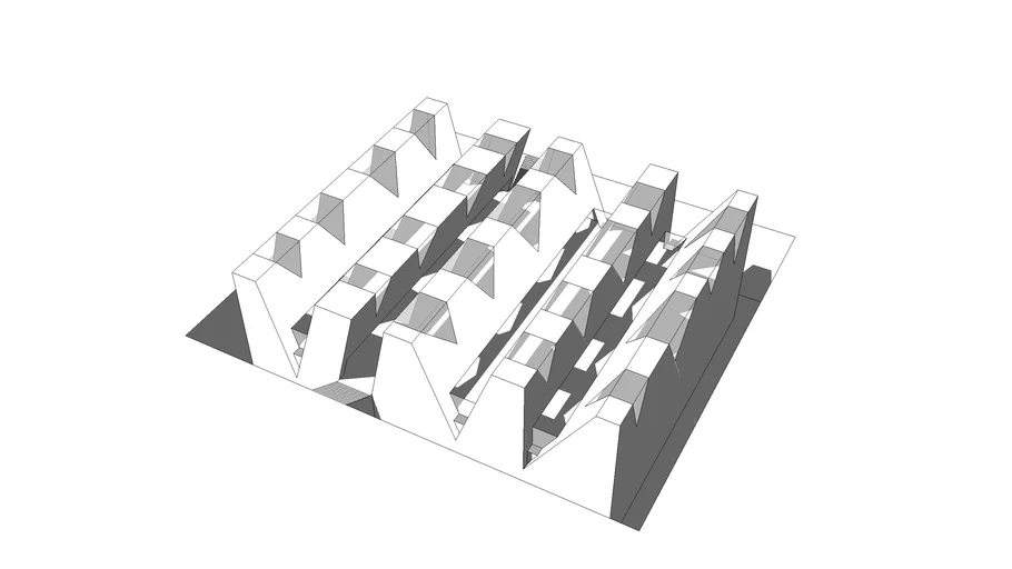 edificio cortado - cut building | 3D Warehouse