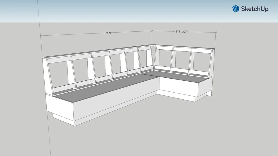 L Banquette | 3D Warehouse