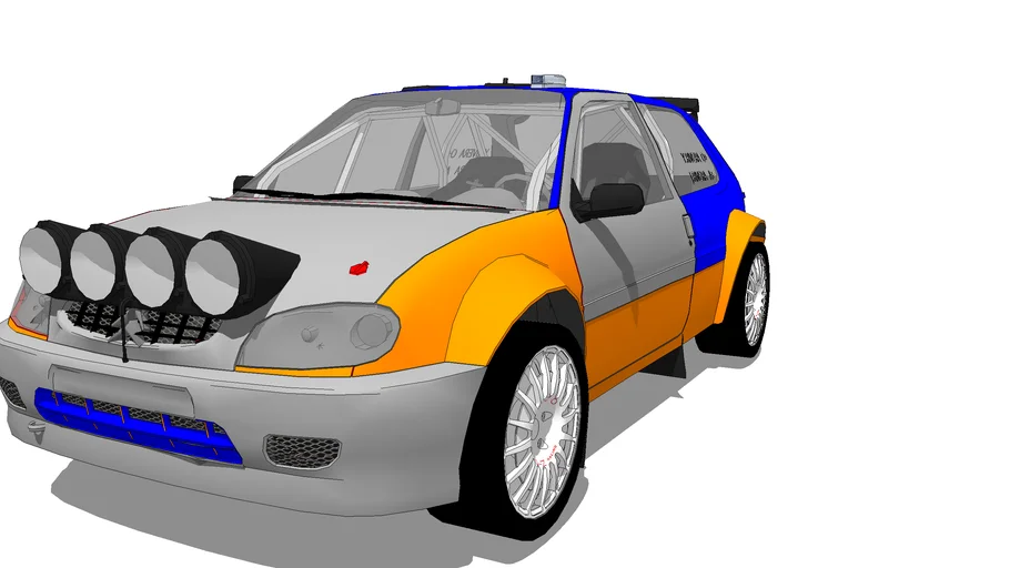 Citroen Saxo rally Y.RIVERA & J.RIVERA | 3D Warehouse