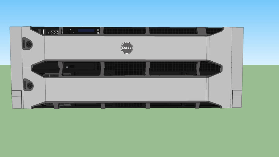 Dell PowerEdge R910 4U rack mount computer server | 3D Warehouse