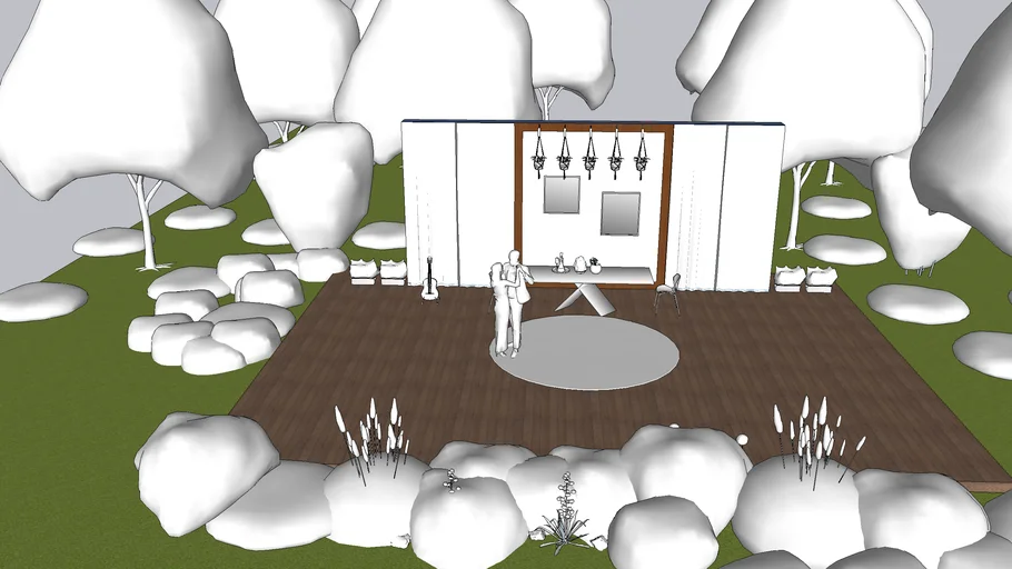 Dancing couple in an open field | 3D Warehouse