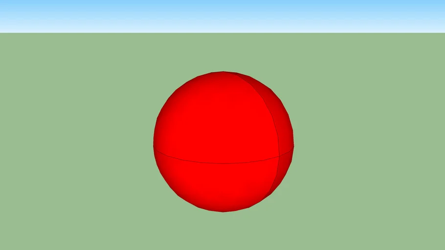 Red Ball/Sphere | 3D Warehouse