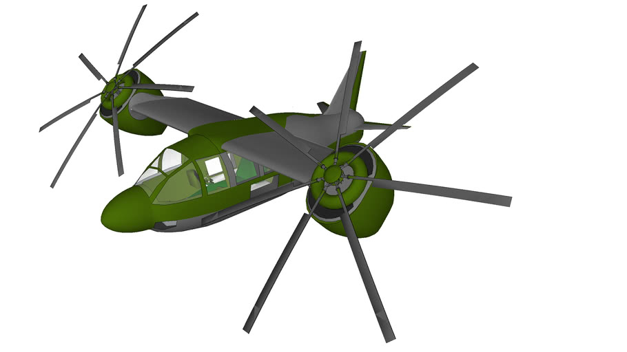 Single-Person VTOL Transforming Flight Mode | 3D Warehouse
