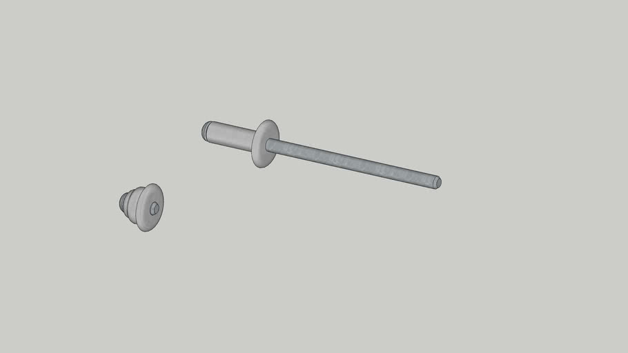 Rivetto in alluminio | 3D Warehouse