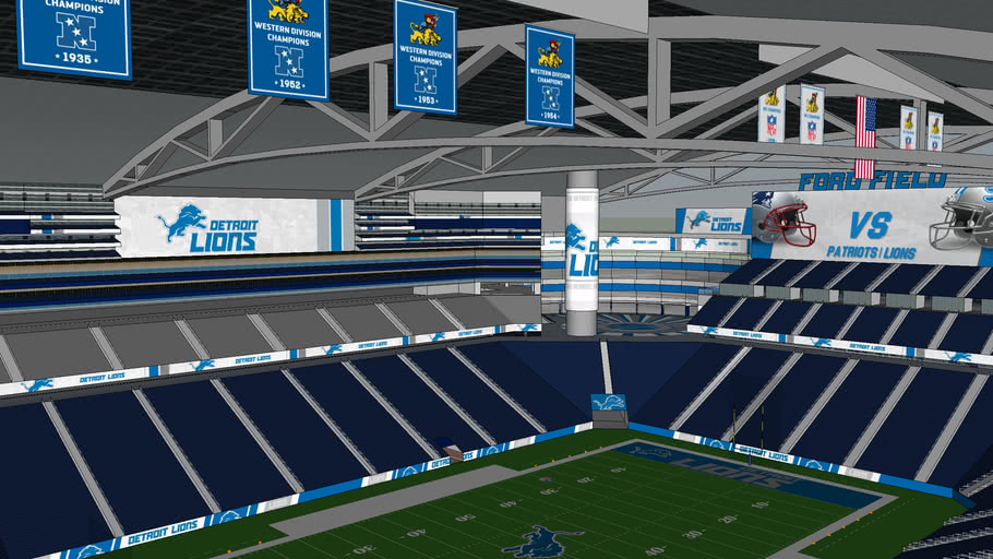 Ford Field, Detroit, Michigan | 3D Warehouse