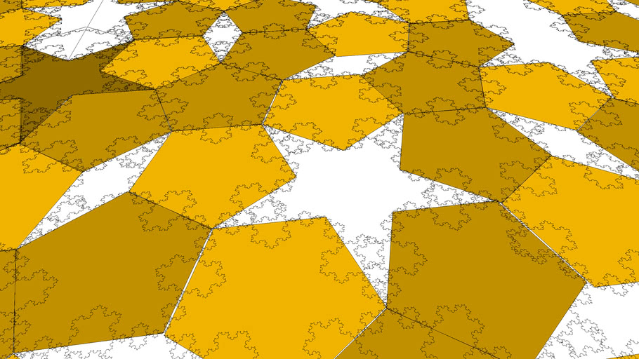 Penrose pentagon and fractal geometry | 3D Warehouse