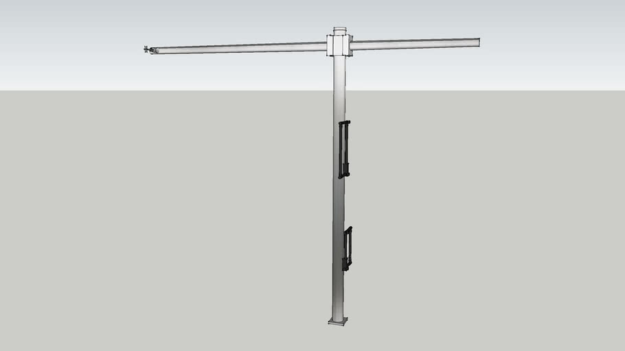 Left turn signal mast arm | 3D Warehouse