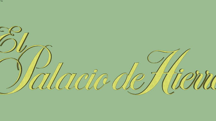 El Palacio de Hierro_Logo 3D | 3D Warehouse