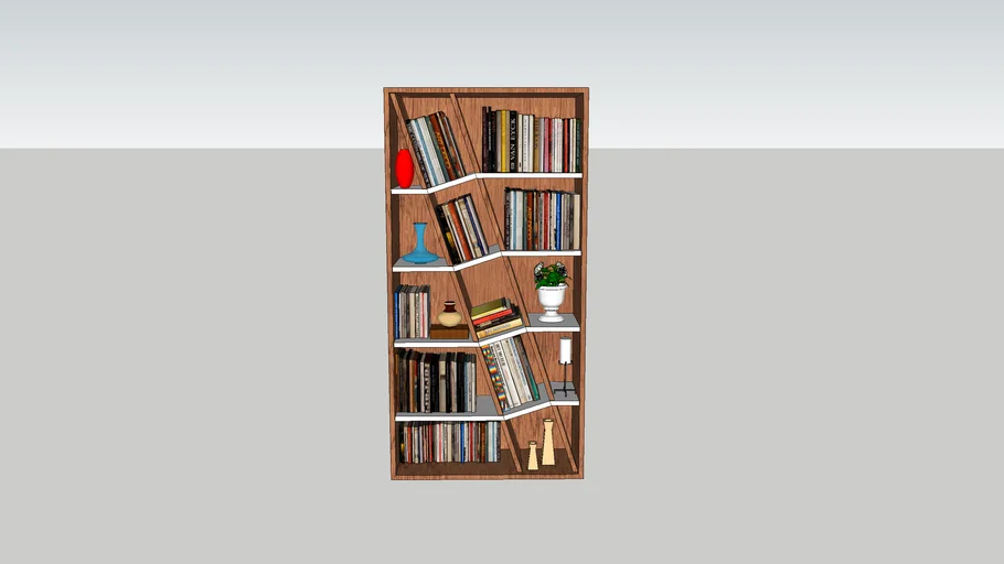 Crooked Bookcase | 3D Warehouse