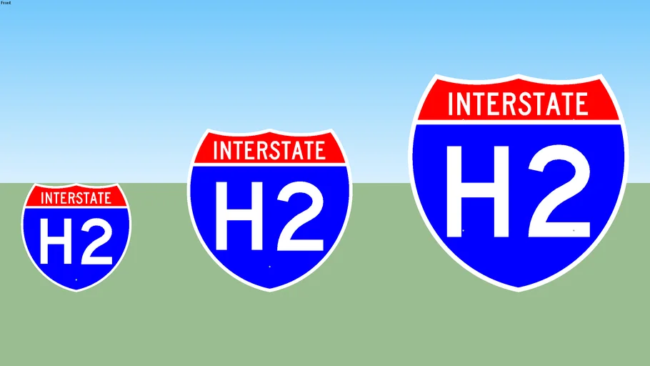Interstate H2 Sign | 3D Warehouse