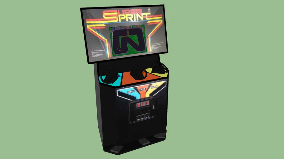 Super Sprint Arcade Game | 3D Warehouse