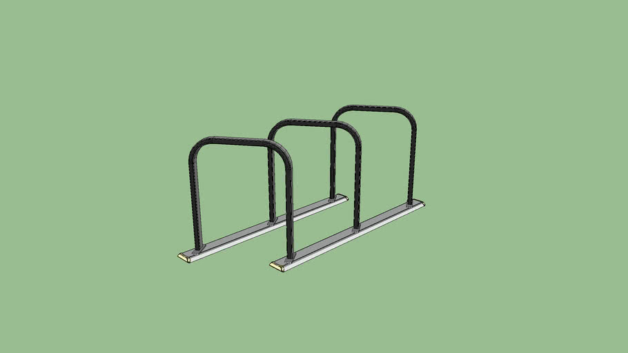 Mounting Rails for Sportworks Bike Racks - Angled 6 Bike Configuration ...