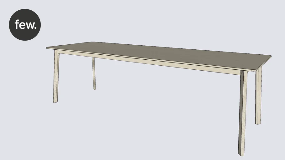 few. Common table 250x85 Natural ash | 3D Warehouse