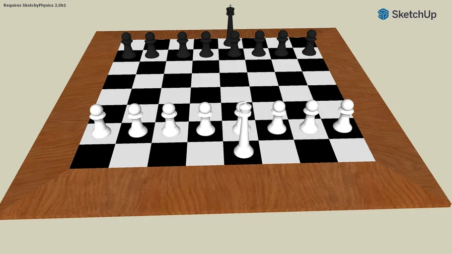 Double move pawn chess | 3D Warehouse