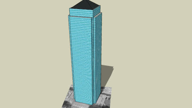 One Canada Square | 3D Warehouse