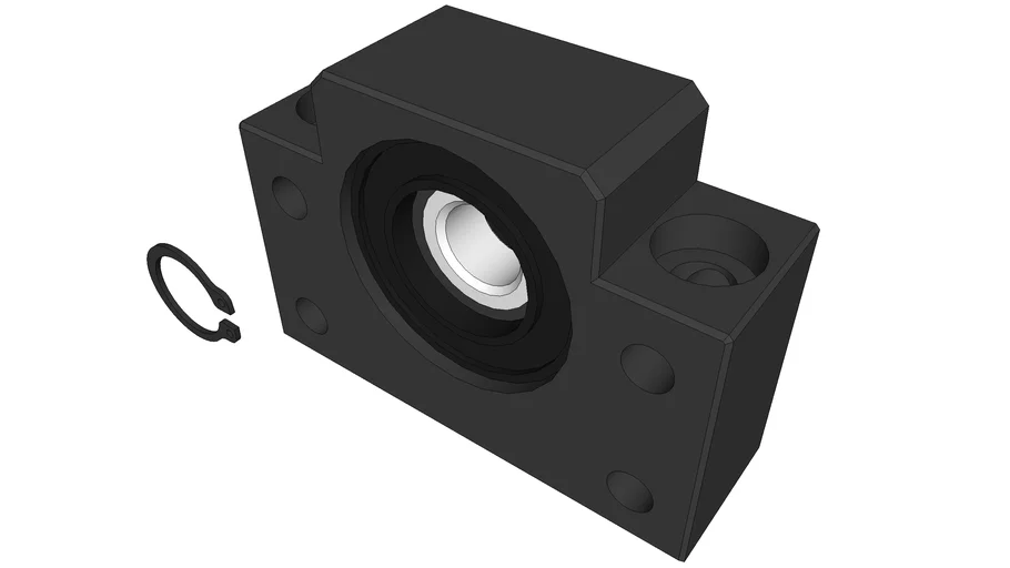 CNC Bearing Mount BF12 | 3D Warehouse