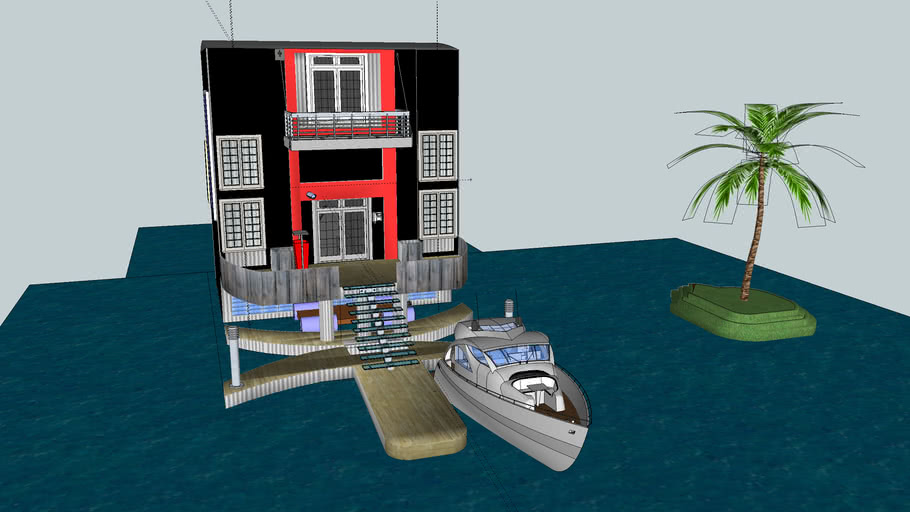 floating house | 3D Warehouse